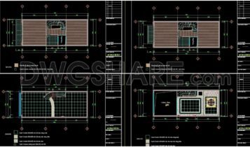 22.A set of trees and shrubs color top view AutoCAD blocks