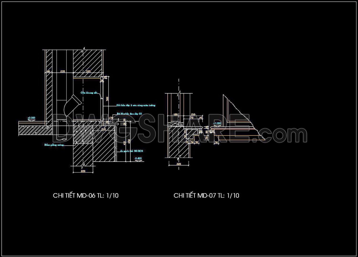 513. Free download of detailed architectural CAD drawings for elevations