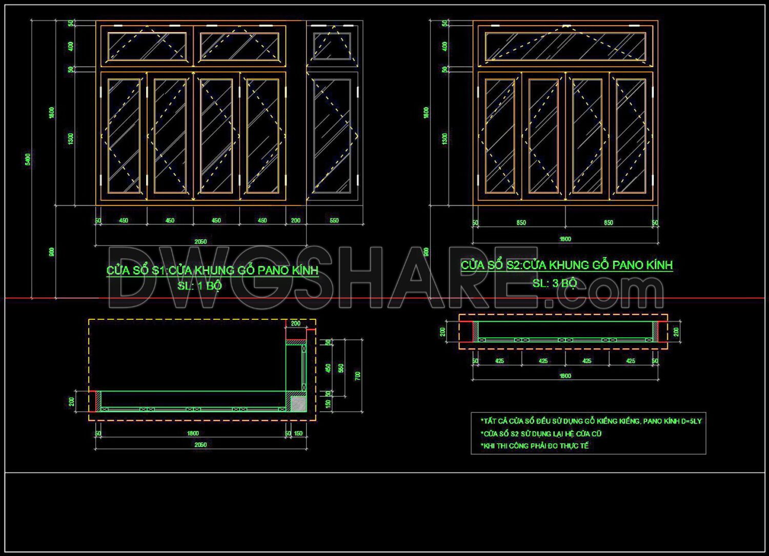 563. Detailed CAD Drawings Of Doors, Windows For Download