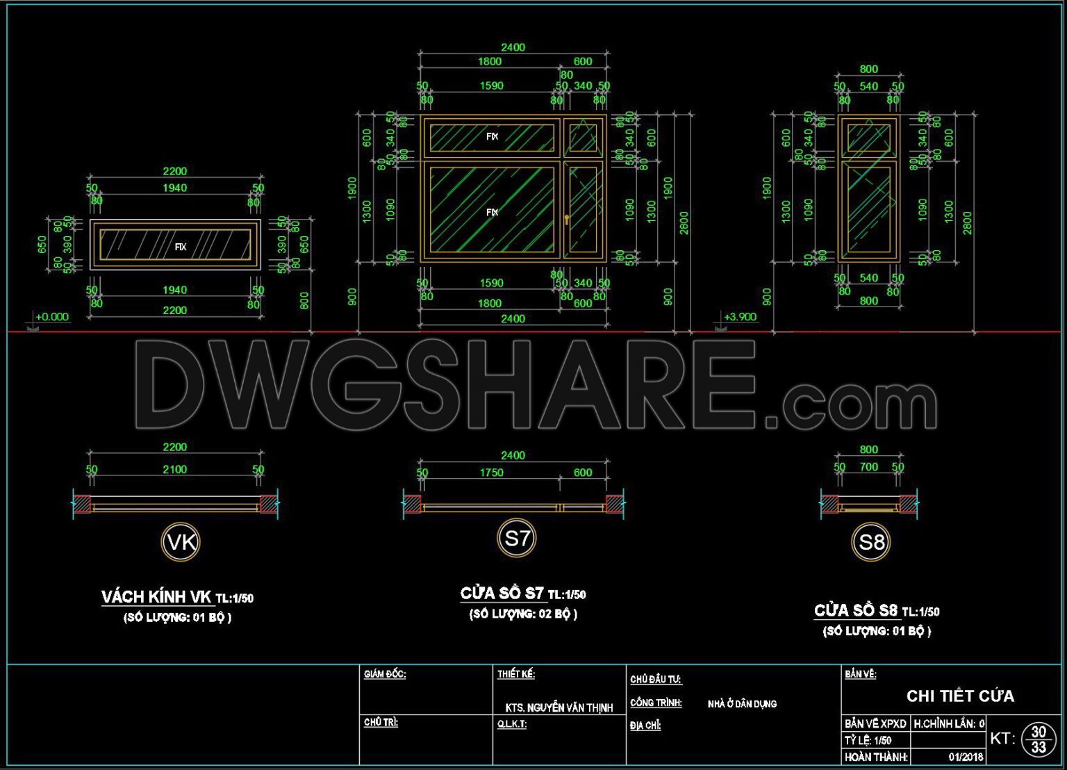 564. Detailed CAD Drawings Of Doors, Windows For Download