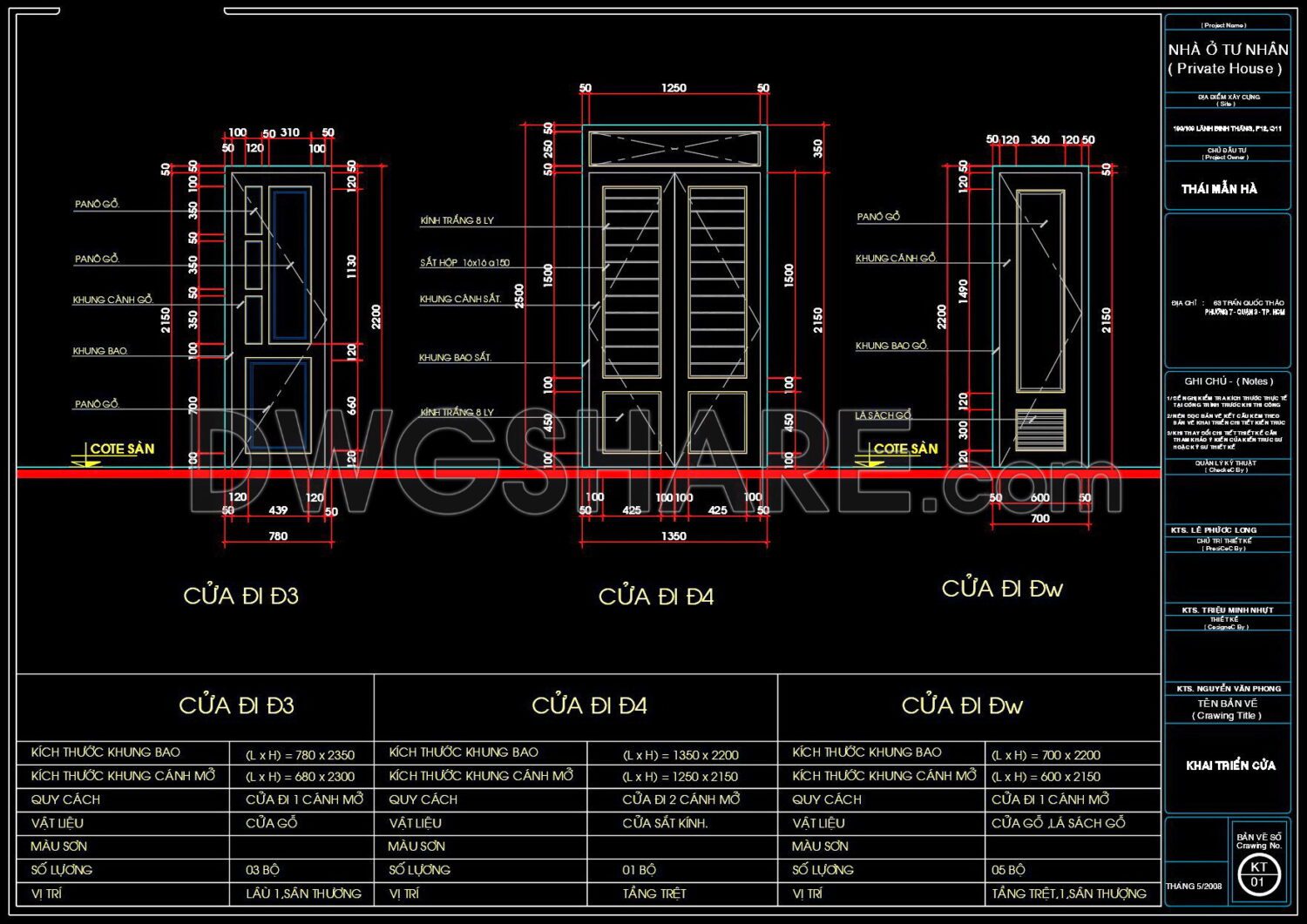 570. Detailed CAD Drawings Of Doors, Windows For Download