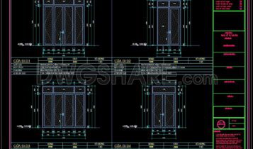 23.Autocad Drawing Of Ancestral Temple For Download