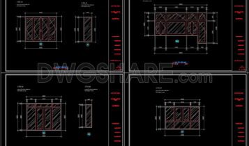 38.Autocad drawings of various types of bonsai trees