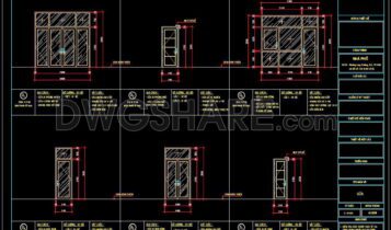 10.Gas cooker, Induction cooker, Kitchen hood AutoCAD blocks free download