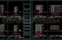 602. Free Download CAD File – Atrium Roof Grid Structure Details