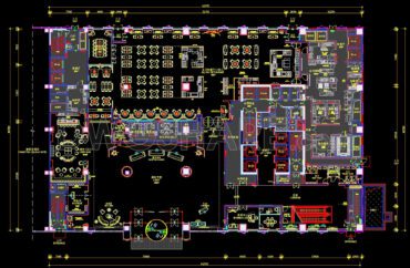 90. Download CAD Floor Plan Drawings of the First-Floor Functional ...