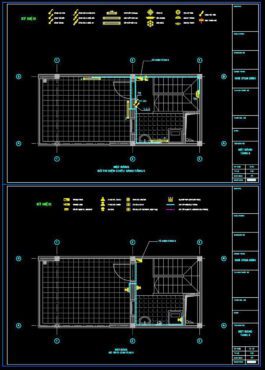 104. CAD drawings for detailed electrical designs for a 6-story townhouse