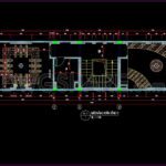 134. Detailed CAD drawings for the ceiling layout design of a 4-story ...
