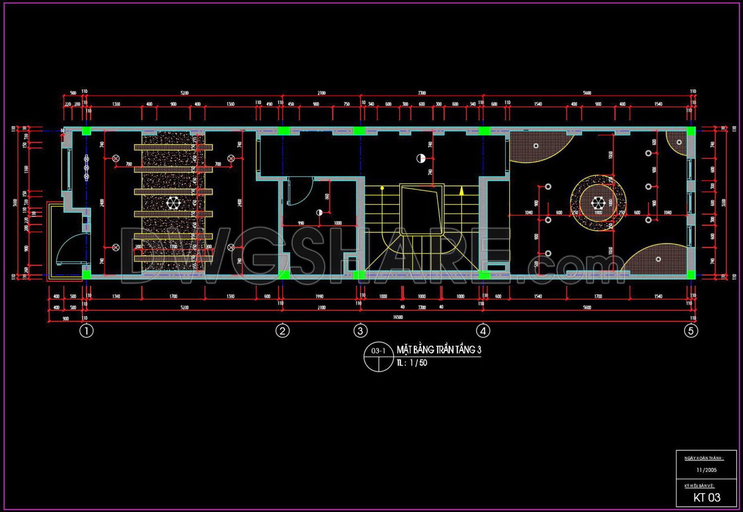 134. Detailed CAD drawings for the ceiling layout design of a 4-story ...