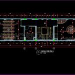 134. Detailed CAD drawings for the ceiling layout design of a 4-story ...