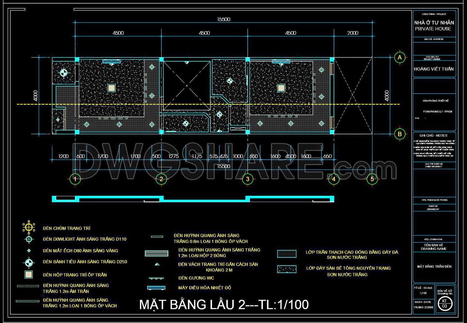 135. Detailed CAD drawings for the ceiling layout design of a 3-story ...
