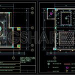 141. Detailed CAD drawings for the ceiling layout design of a 3-story ...
