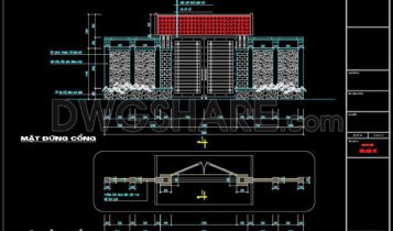 241. Detailed CAD drawings of the septic tank structure for a townhouse