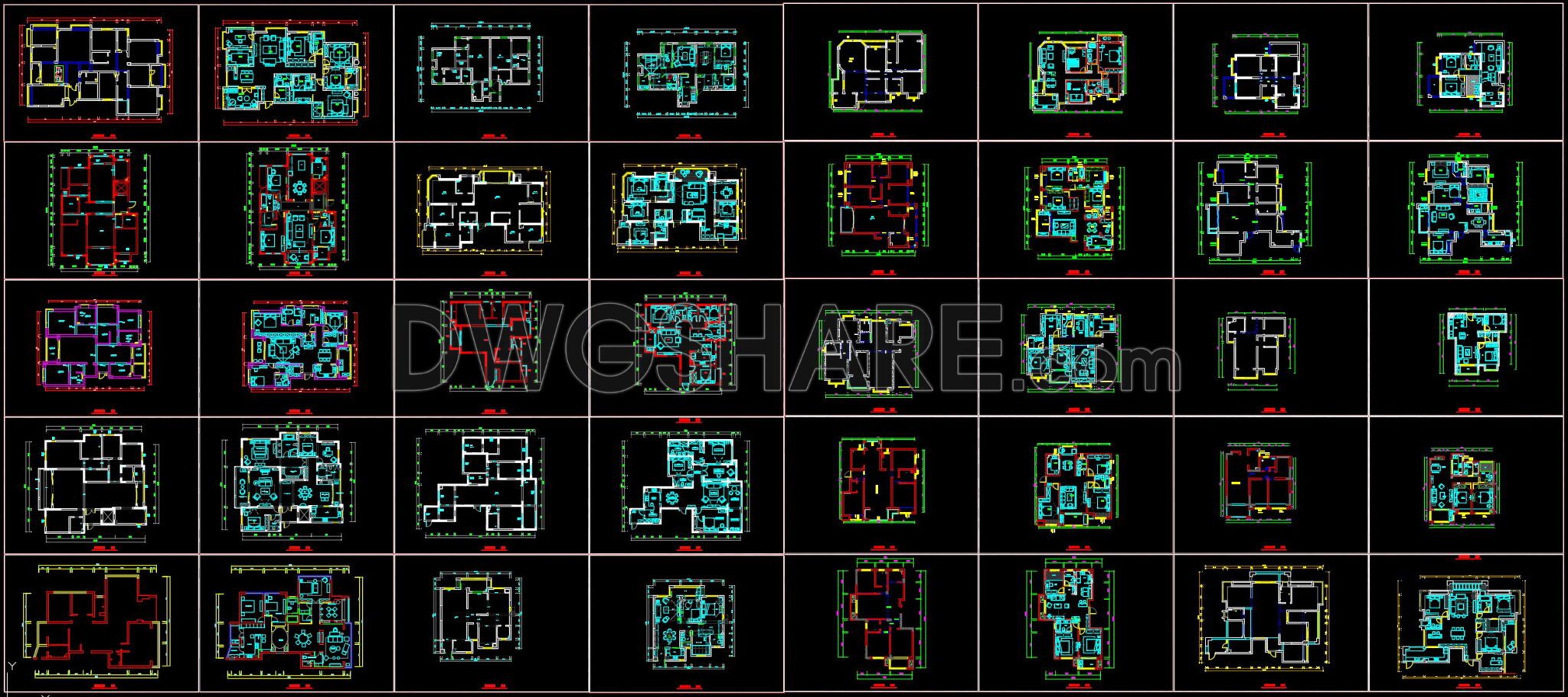 232. Functional layout plans of apartments with and without elevators