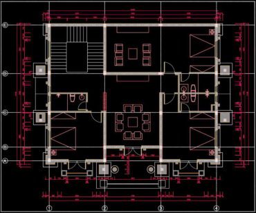 238. House Plan Design CAD File Free download