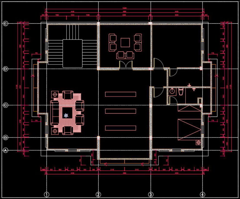 238. House Plan Design CAD File Free download