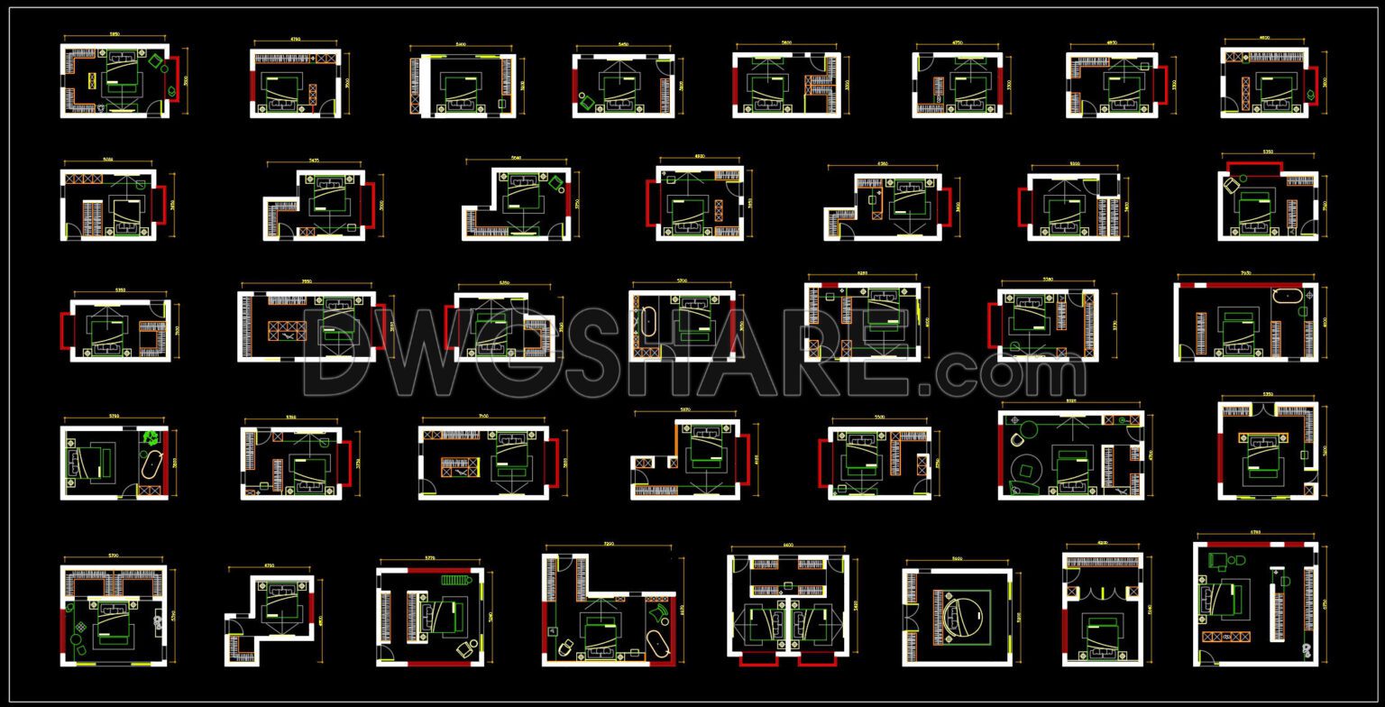 240. Download CAD drawings of layout options for different types of ...