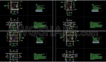 72.Typical Section of Counter Top Wash Basin CAD Drawing DWG