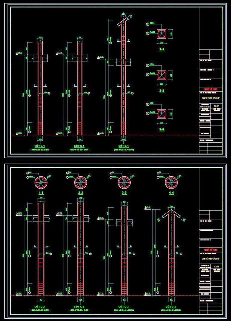 268. Structural Drawings Of 4-Story House A Complete Project 7.2m x 18m ...