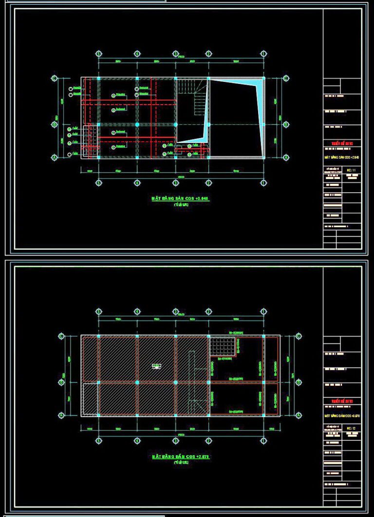 268. Structural Drawings Of 4-Story House A Complete Project 7.2m x 18m ...