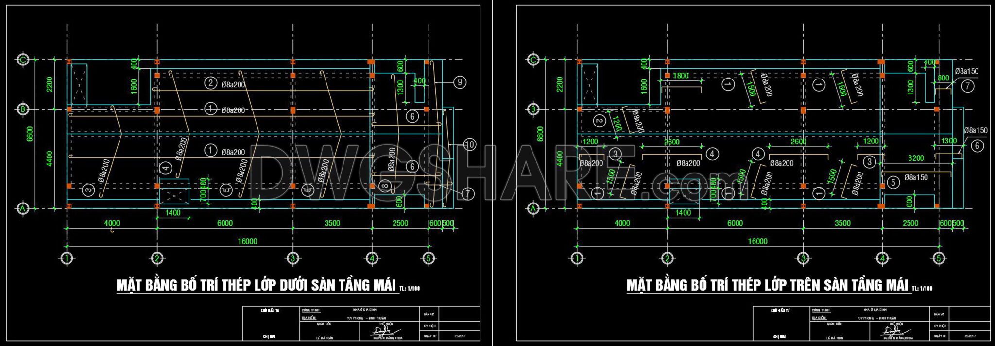 269. Structural Drawings Of 2-Story House A Complete Project 6.6m x 16m ...