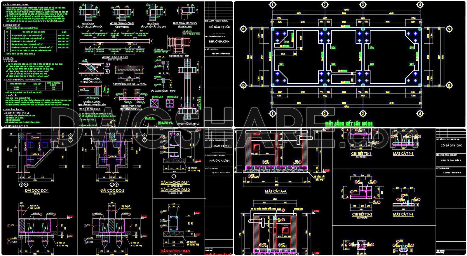 270. Structural Drawings Of 3-Story House A Complete Project 5m x 13.9m ...