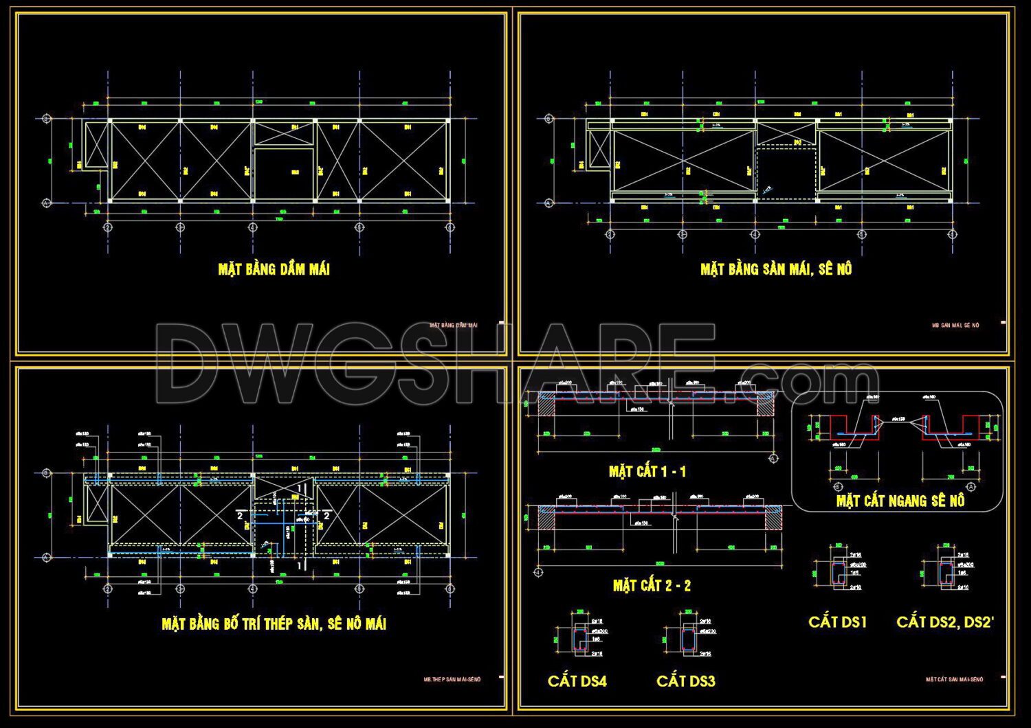 274. Structural Drawings Of 2-Story House A Complete Project 4.2m x 18m ...