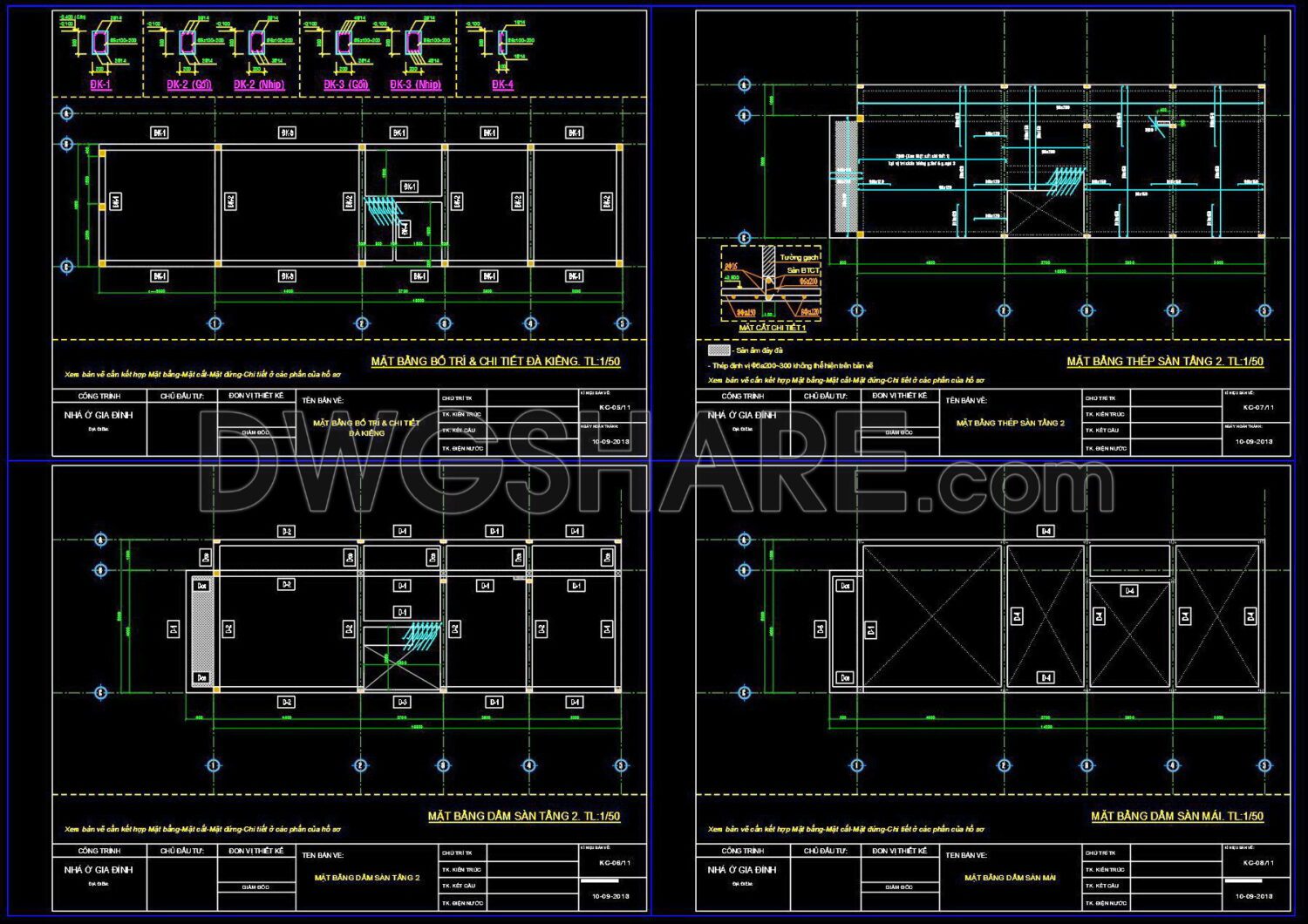 275. Structural Drawings Of 3-Story House A Complete Project 5m x 14.2m ...