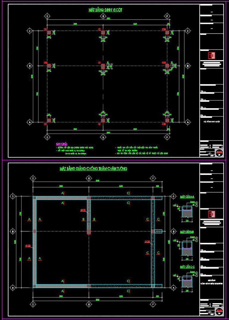 276. Structural Drawings Of 4-Story House A Complete Project 6m x 8.5m ...