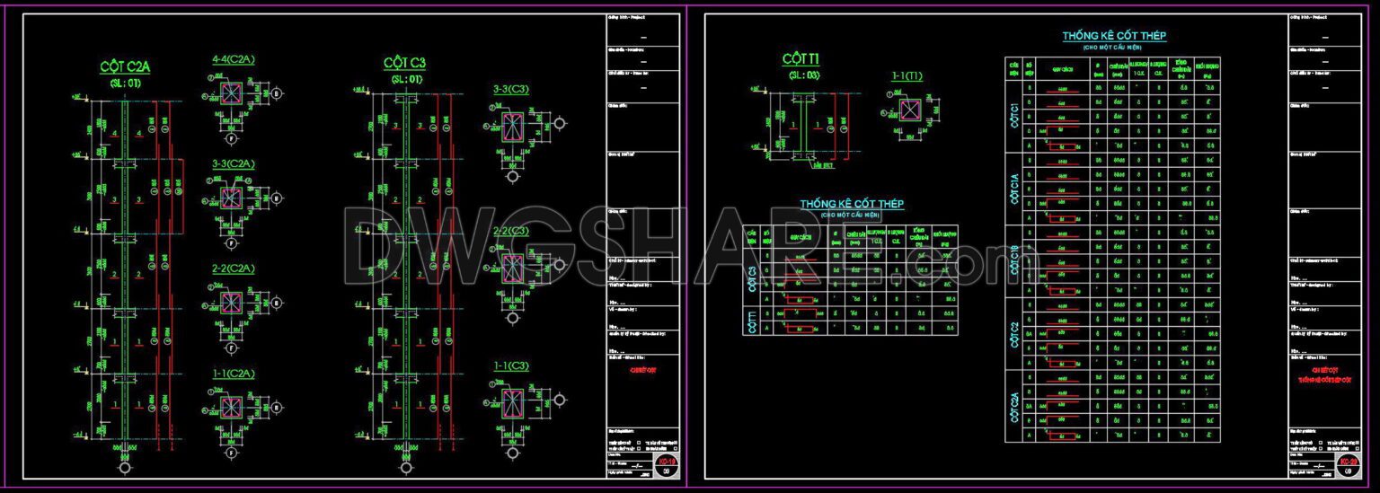 276. Structural Drawings Of 4-Story House A Complete Project 6m x 8.5m ...