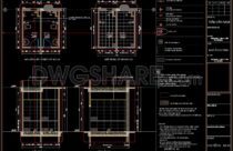 138.Detailed drawings of decorative patterns and moldings in CAD format