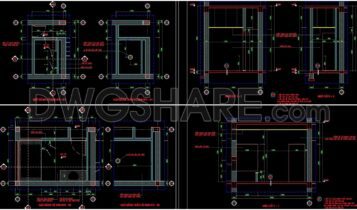 47. Free Download North Arrow & Compass Rose CAD Blocks
