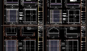 234. The CAD layout drawing of various types of beds for the Spa