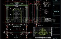 44.Steel Car Parking Shade Structure Details CAD
