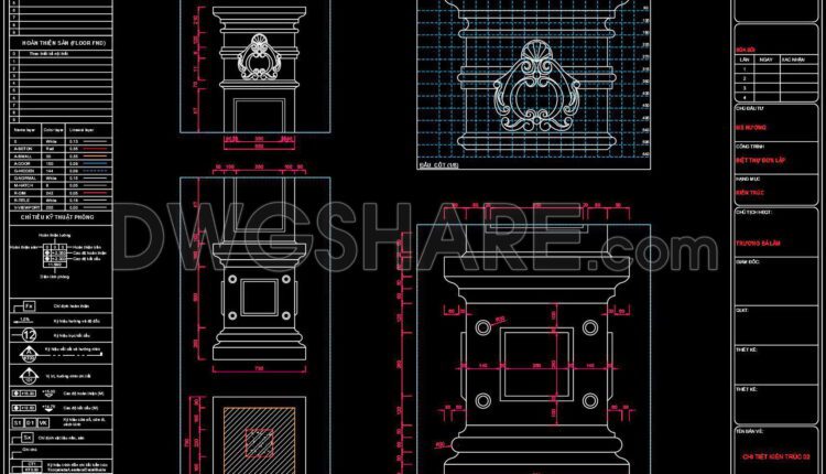 358. Free download of CAD drawings of European classical architectural ...