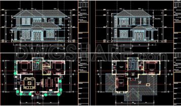 89.Detailed Drawings Of Modular Kitchen In Autocad File
