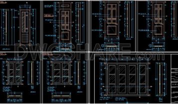 118.Arch Window CAD Blocks Elevation Design Free Download