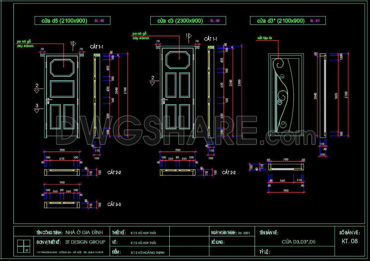604. Detailed CAD Drawings Of Doors, Windows For Download