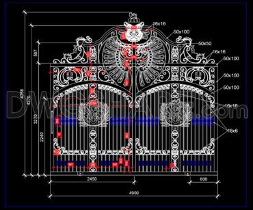 177. CAD drawings detailing gates available for download
