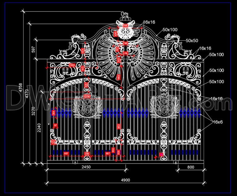 177. CAD drawings detailing gates available for download