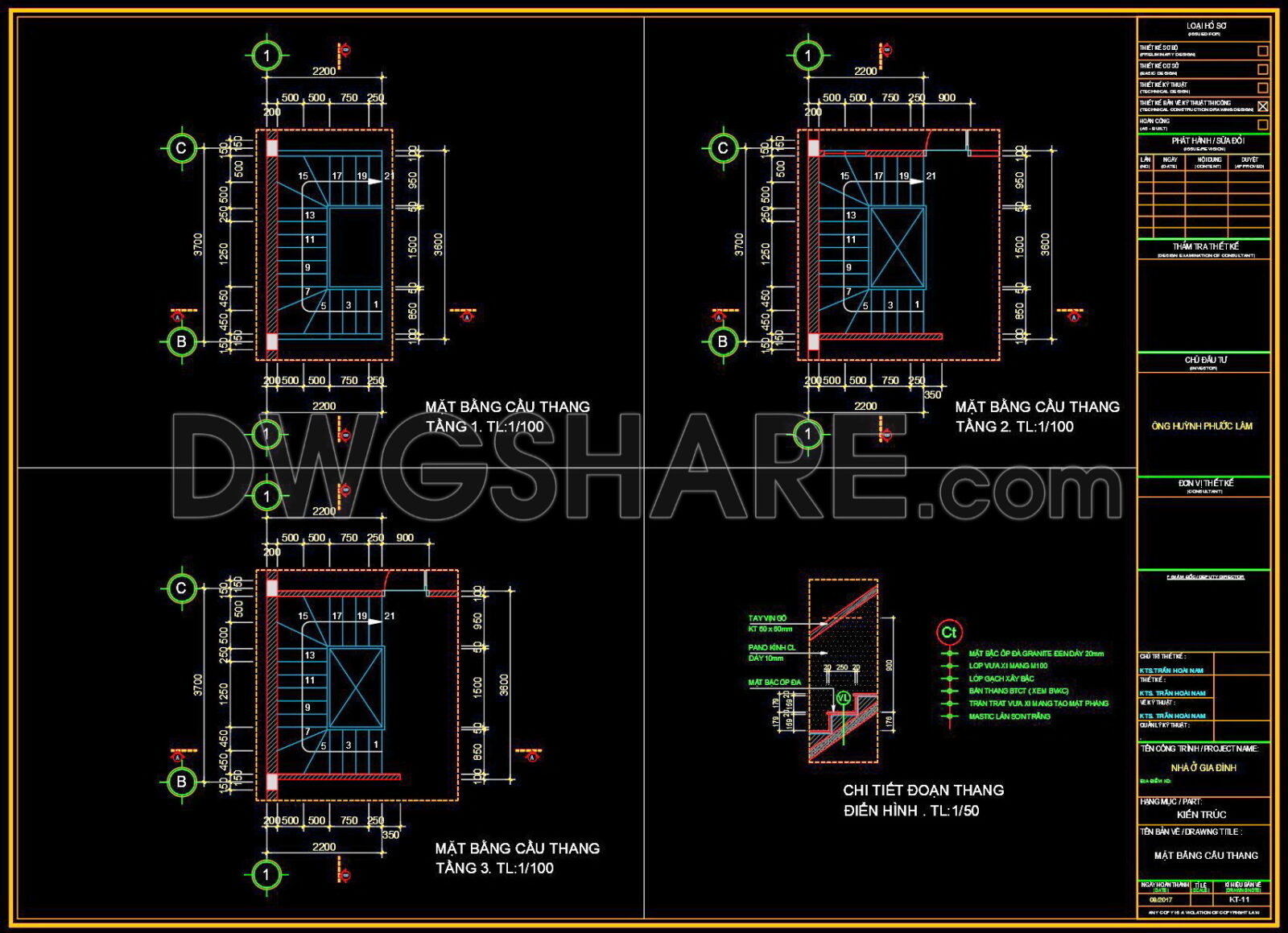 254. Download detailed CAD drawings of townhouse stairs