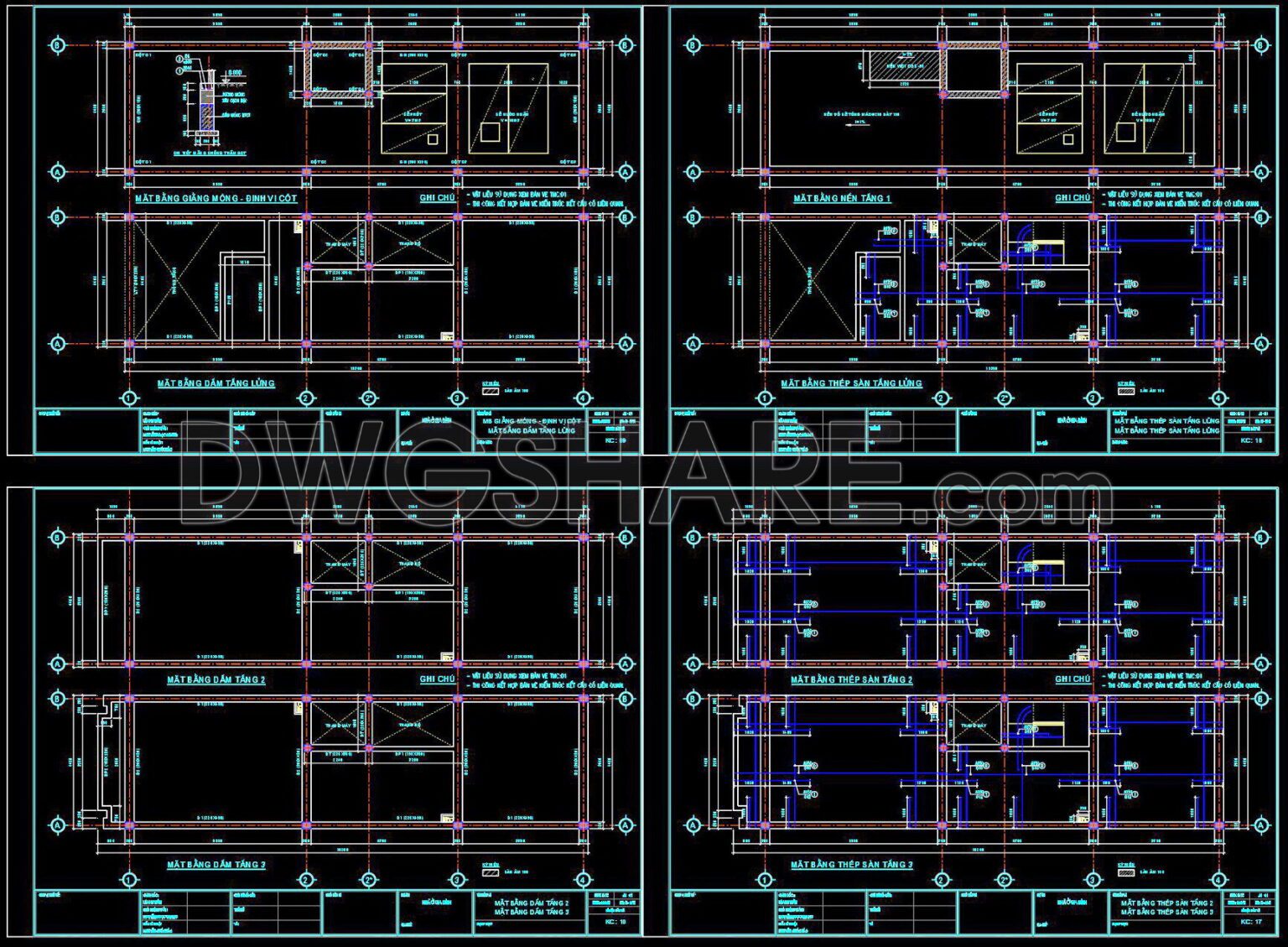 278. Structural Drawings Of 5-Story House A Complete Project 4.4m x 15 ...