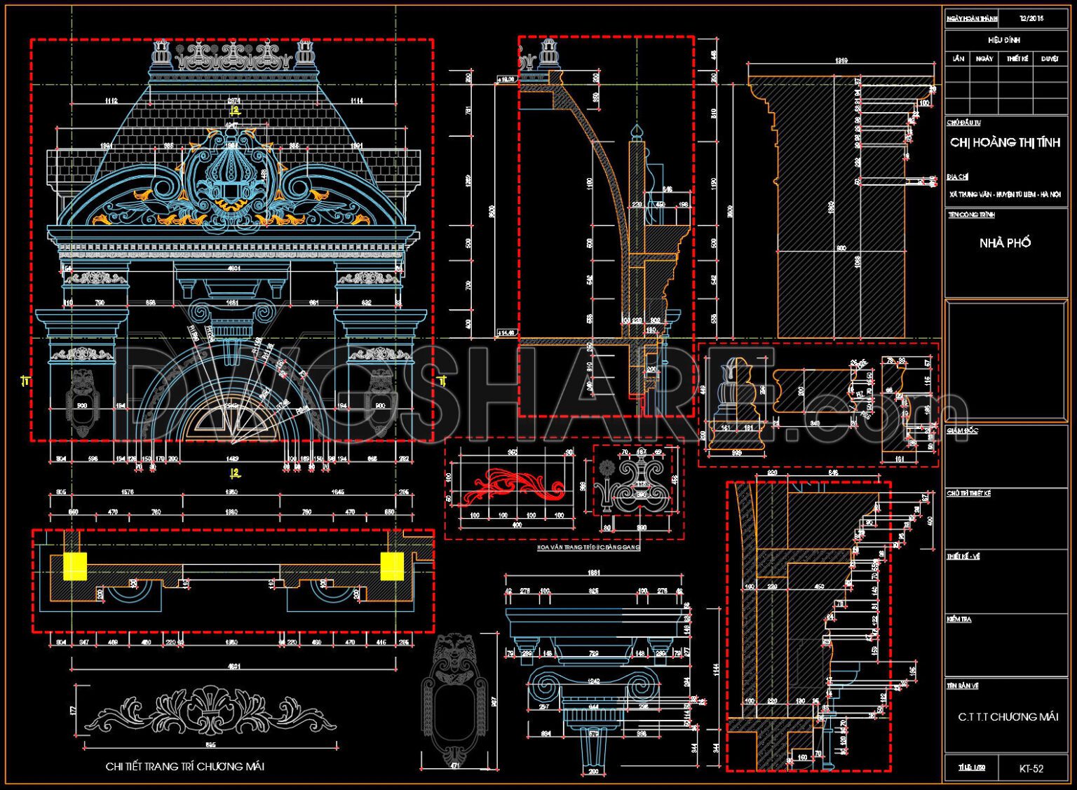 361. Free download of CAD drawings of European classical architectural ...