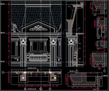 364. Free download of CAD drawings of European classical architectural ...