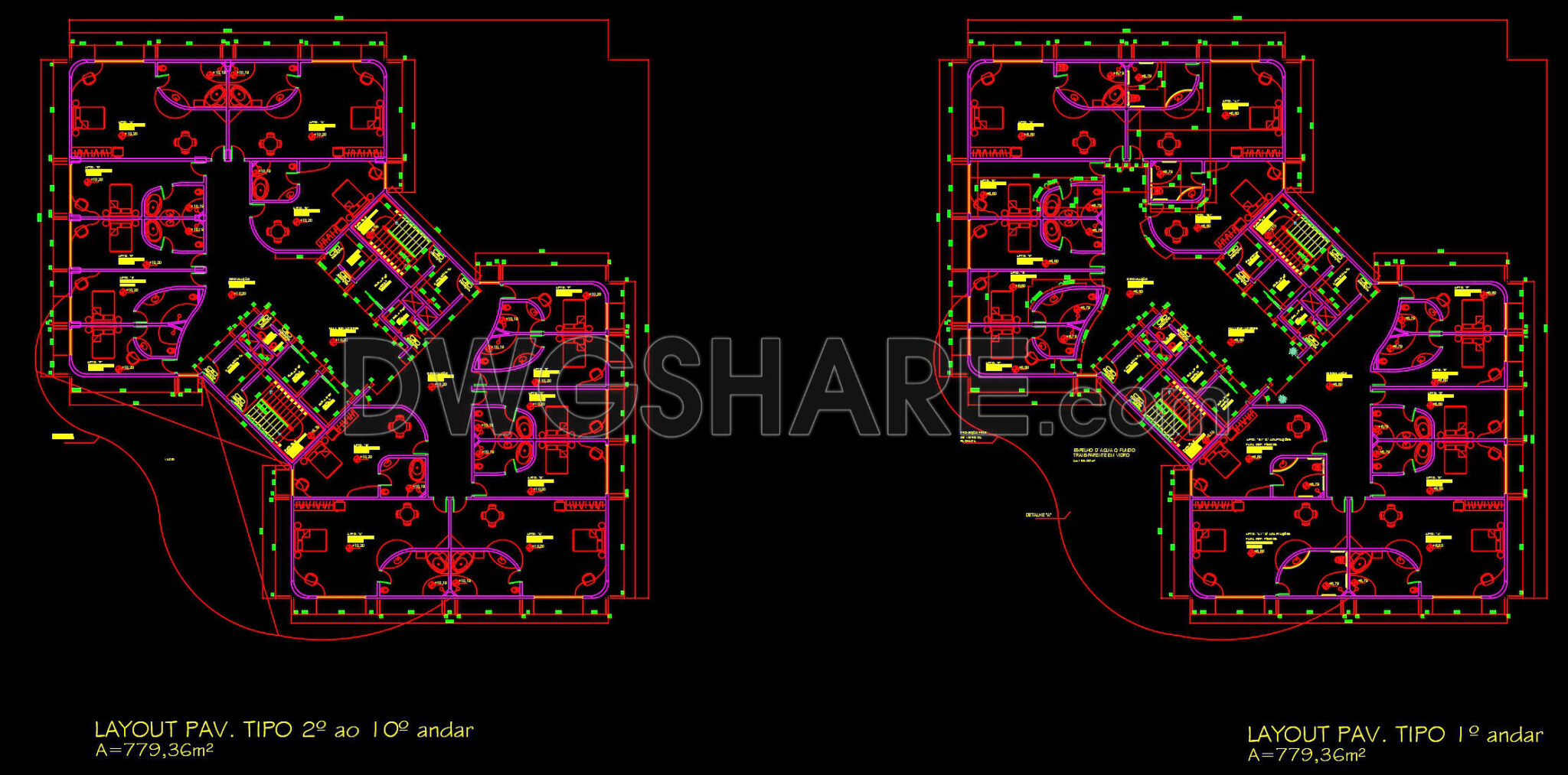 37. Download CAD Floor Plan Drawings of the Functional Layout for a ...