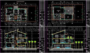 372. Download detailed CAD drawings of solid wood wall cladding for villas