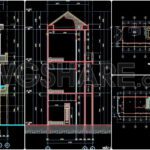 464. Download Cad Design Drawings For A 3-story House With Dimensions 6 ...