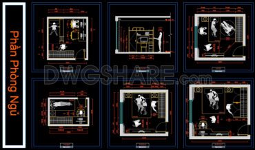 52. Download CAD Dynamic Blocks Library for Bedrooms