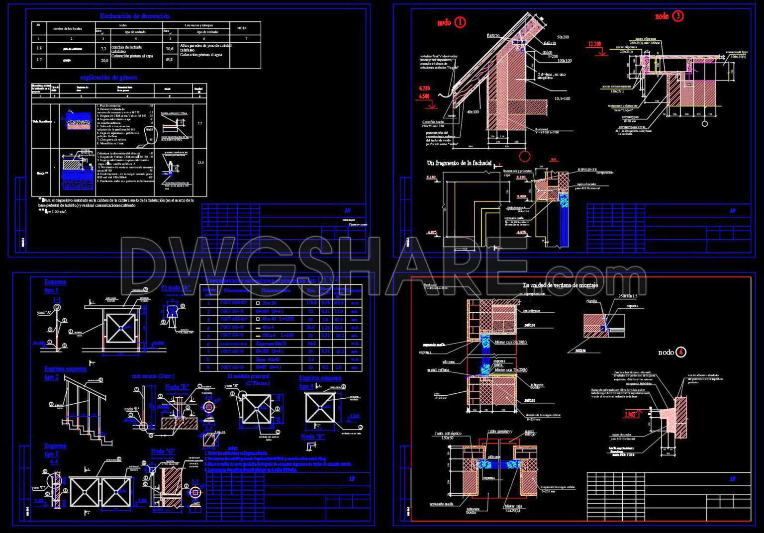 523. Free download of detailed architectural CAD drawings for facades ...