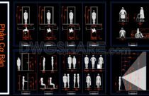 29. Free Download of CAD Drawings – Layout of a Physiotherapy Clinic Center